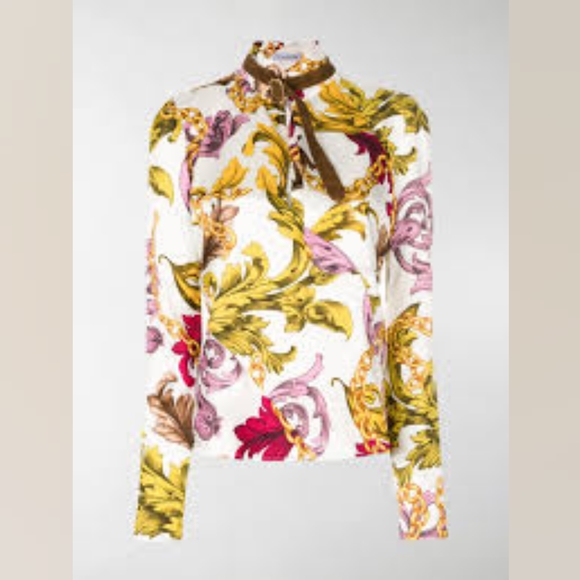 JW ANDERSON | Tops | Nwt Sz 38 6us Jw Anderson Filigree Print Blouse ...